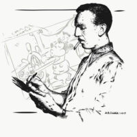 Walt Disney Portrait Illustration by A.B. Clark - Andrew B. Clark ...