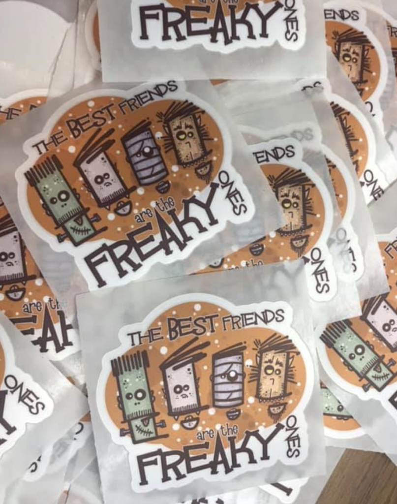 Freaky Friends Stickers - Andrew B. Clark - Photographer, Illustrator ...
